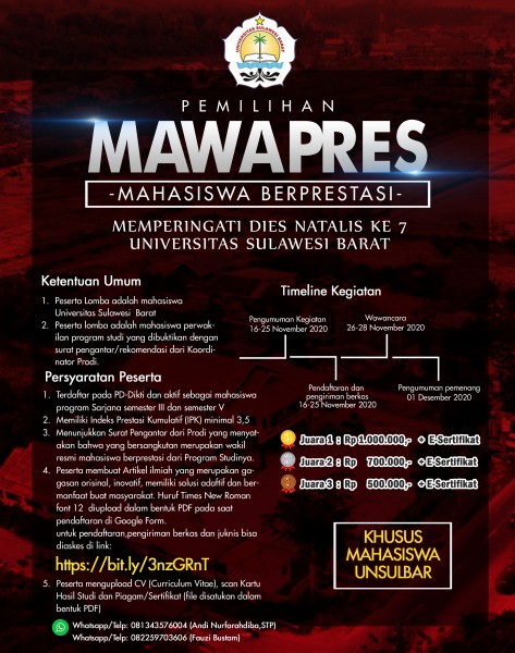 Flyer Fix Mawapres | Media Online Terdepan