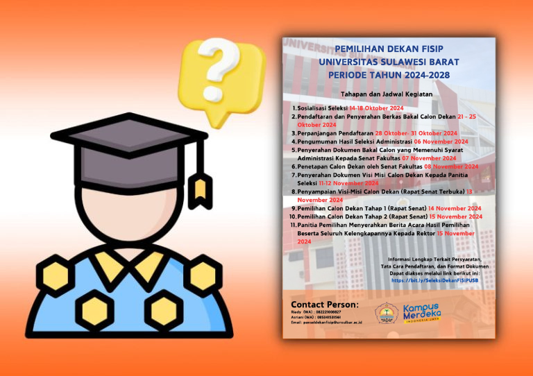Panitia Rilis Jadwal Pemilihan Dekan FISIPHUM Unsulbar Periode 2024 ...